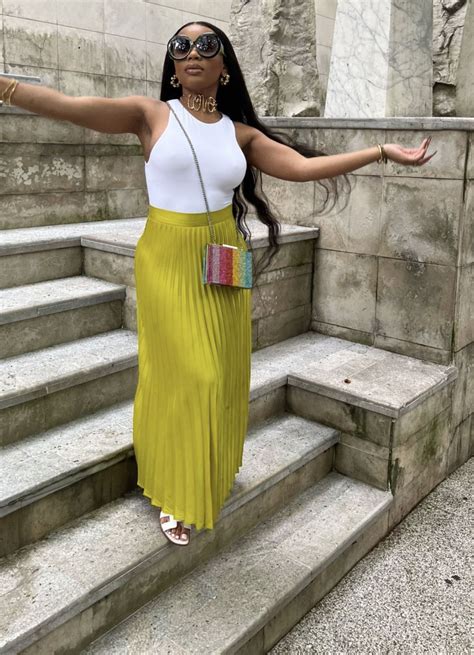 Maxi Pleated Skirt Outfit Summer Elegant Pleated Maxi Skirt For
