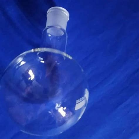 Round Base Borosilicate Glass Boiling Flask Capacity 500ml Size 7 5inch Length At ₹ 110