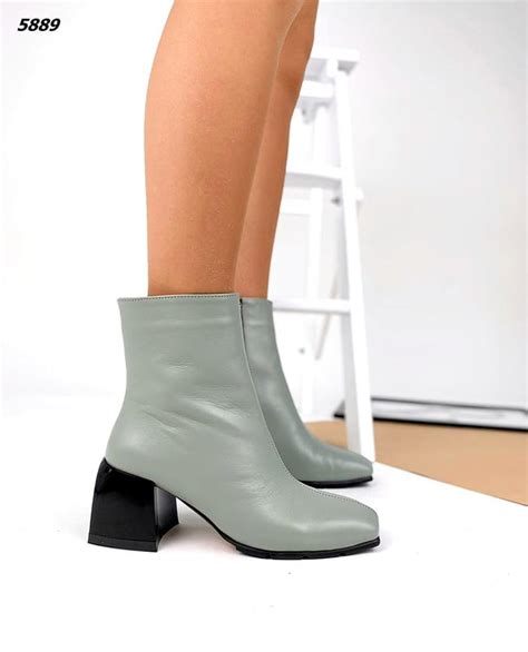 Шкіряні ботильйони — ціна 1799 грн у каталозі Ботильйони Купити жіночі речі за доступною ціною