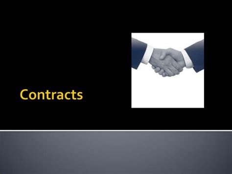 Contracts Powerpoint Presentation Pptx