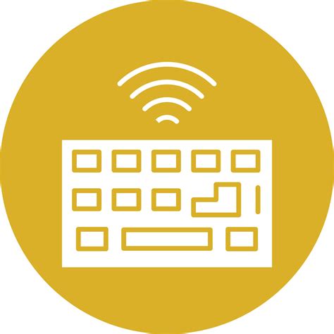 Vector Design Wireless Keyboard Icon Style 22636922 Vector Art At Vecteezy