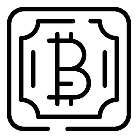 Blockchain Square Icon Outline Style 15689415 Vector Art At Vecteezy