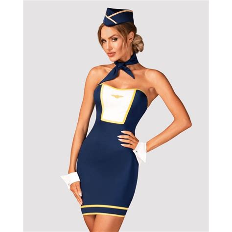 Еротичен костюм, секси стюардеса - Stewardess Uniform M/L цена — Секс ...