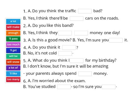 Ec B3 M2 6a Will And Verbs Plus Quantifiers Complete The Sentence