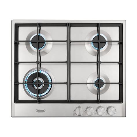 Газовая варочная панель DeLonghi, NSL 460 X RUS, 60 см, с четырьмя ...