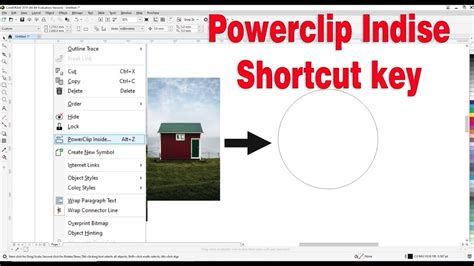 Create Coreldraw Powerclip Inside Shortcut Key Coreldraw Shortcut Key Youtube