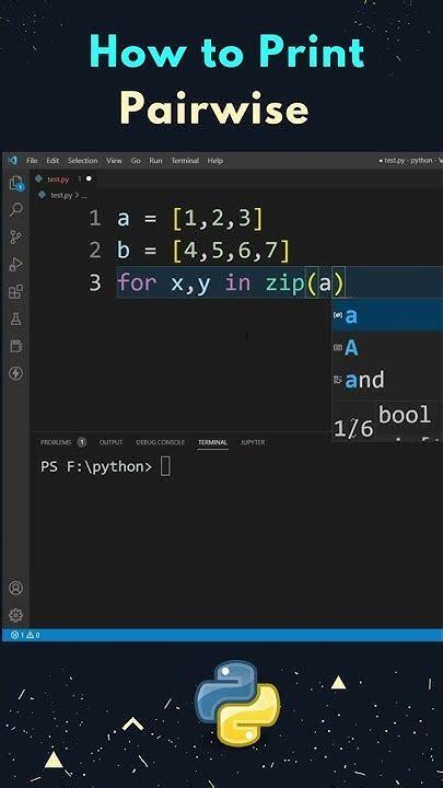 How To Print Lists Pairwise How To Use Zip Function In Python Shorts Youtube
