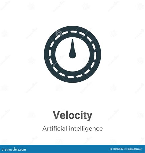 Velocity Vector Icon On White Background Flat Vector Velocity Icon