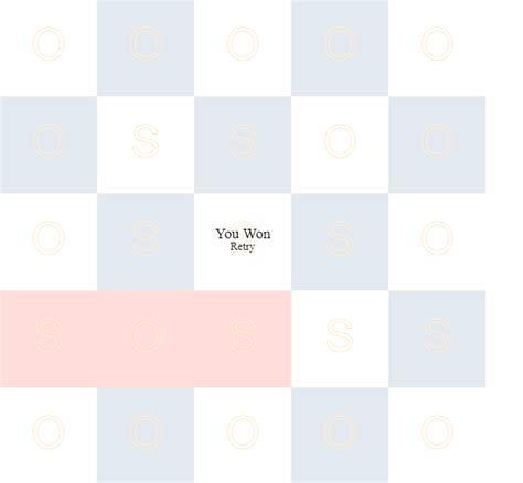 Sos Game Using Html And Css In Vanillajs With Source Code Sourcecodester