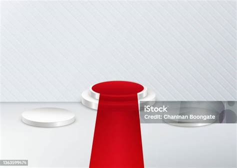 디스플레이 제품 연단 장면 추상 스튜디오 룸 3d 제품 파스텔 흰색 배경 벽 장면 수상자 상금 수상자를 기리는 받침대 또는 플랫폼 3차원 형태에 대한 스톡 벡터 아트 및