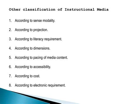 Classification Of Instructional Media Pptx