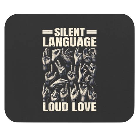 Asl Interpreter Deaf Asl Teacher American Sign Language Mouse Pads Sold