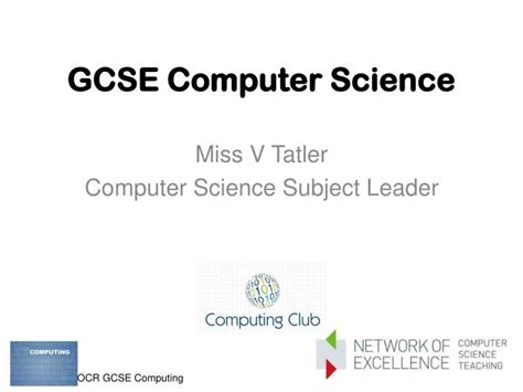 PPT GCSE Computer Science PowerPoint Presentation Free Download ID