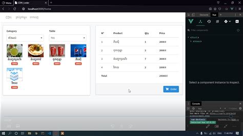 20 Laravel And Vue Pos Khmer ហាងលក់នំបញ្ចុក Order Item Youtube