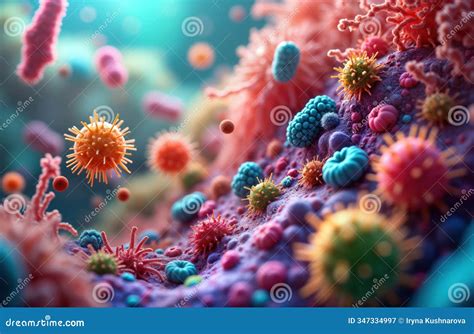 Bacteria Or Protozoa Seen Under A Microscope Microscopic Unicellular Organism Royalty Free