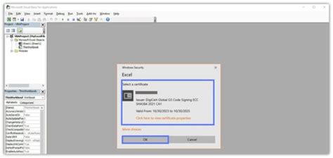 How To Digitally Sign A Macro For Excel Using A Code Signing