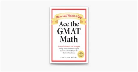 ‎ace The Gmat Math De Brandon Royal En Apple Books