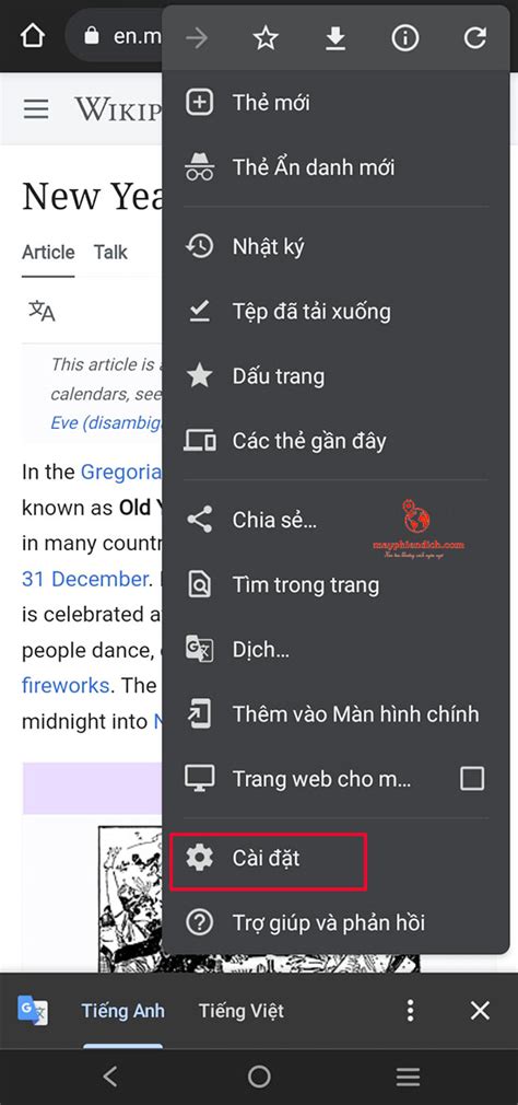 Cách Dịch Trang Web Sang Tiếng Việt Trên điện Thoại Hiệu Quả