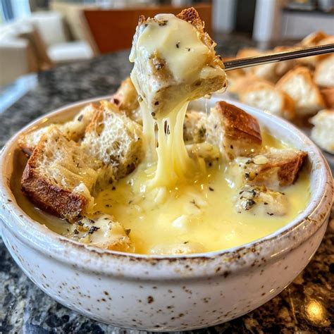 Fondue With White Cheddar And Garlic Recipe Territory