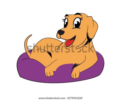 Cute Smiling Labrador Retriever Resting On Stock Vector Royalty Free 2279431269 Shutterstock