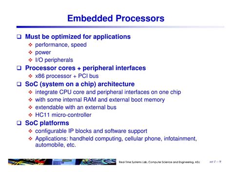 Ppt Cse 325 Embedded Microprocessor System Design Fall 2010