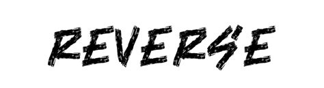 Reverse Font