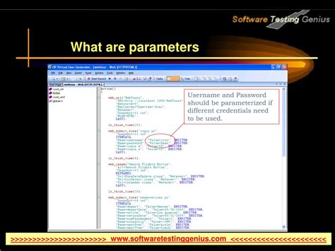 Ppt Parameterization Advanced Vuser Scripts In Hp Loadrunner Powerpoint Presentation Id