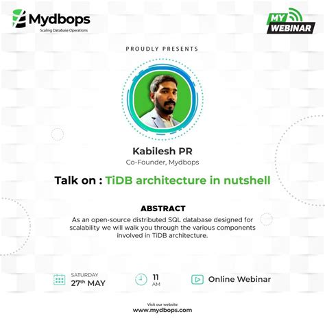 Karthik Pr On Linkedin Mydbops Database Community Opensource