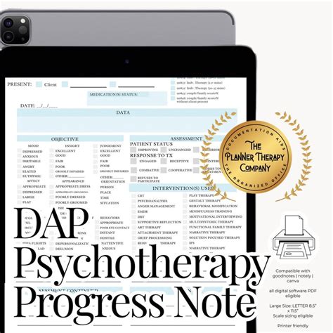Dap Note Template Etsy