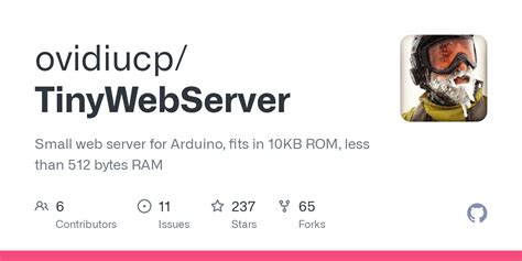 GitHub Ovidiucp TinyWebServer Small Web Server For Arduino Fits In KB ROM Less Than