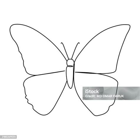 연속적인 한 줄 나비 윤곽선 벡터 절연 통하고 있는 White Background 벡터 일러스트 레이 션 0명에 대한 스톡 벡터