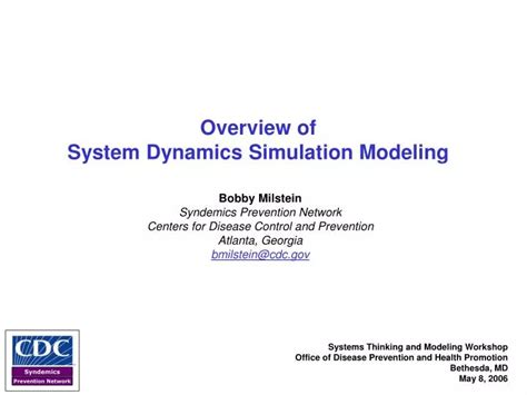 PPT Overview Of System Dynamics Simulation Modeling PowerPoint Presentation ID