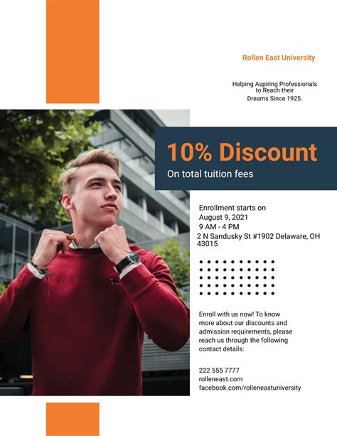 Free University Promotional Flyer Template To Edit Online