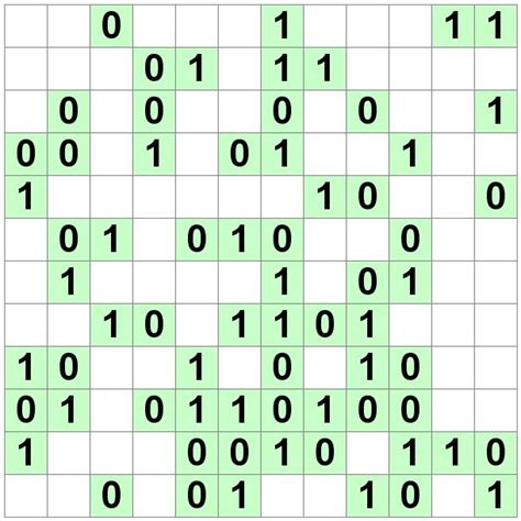 Number Logic Puzzle 20623 Binary Size 5