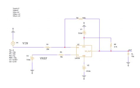 Lm393 Non Inverting Comparator With Hysteresis 电阻大小的选择 放大器论坛 放大器