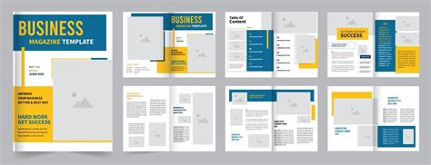 Business Magazine Template Design Professional Magazine Layout Template 21750689 Vector Art At