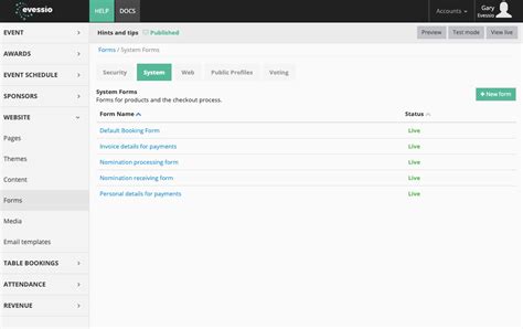 guide website what is the purpose of a product form evessio
