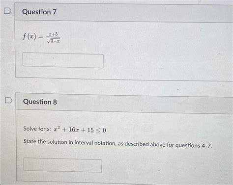 Solved State The Domian For Each Of The Functions In