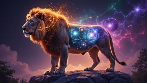 Free Cosmic Lion Guardian Image Lion Cosmic Celestial Download At