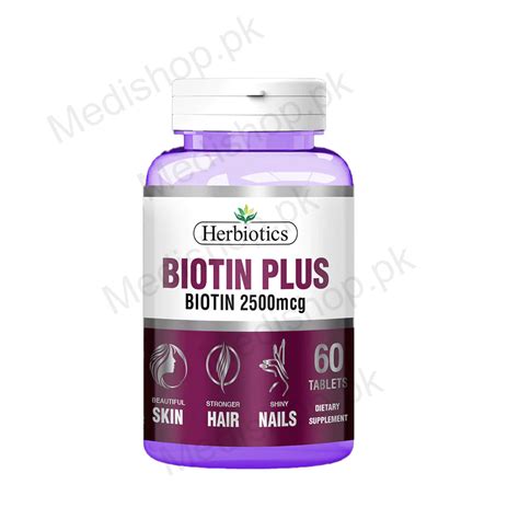 Herbiotics Biotin Plus 2500mcg Tablets Medishoppk