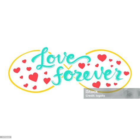 사랑 영원히 레터링 견적 카드 손으로 그린된 로맨틱 문구입니다 현대 브러시 서 예 사랑에 대한 스톡 벡터 아트 및 기타 이미지 사랑 개념 개념과 주제 Istock