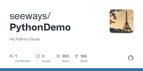 Github Seewayspythondemo My Python Demo