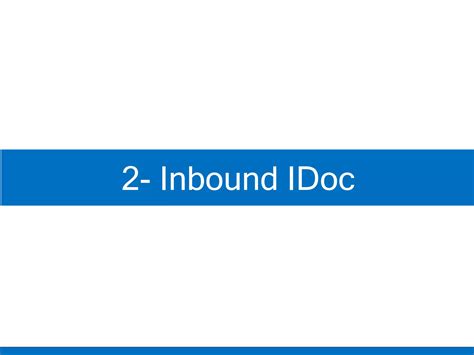 Sap Inbound Idocpptx Operating Systems Computer Software And Applications