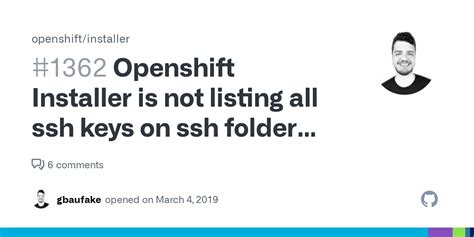 openshift installer is not listing all ssh keys on ssh folder on macos