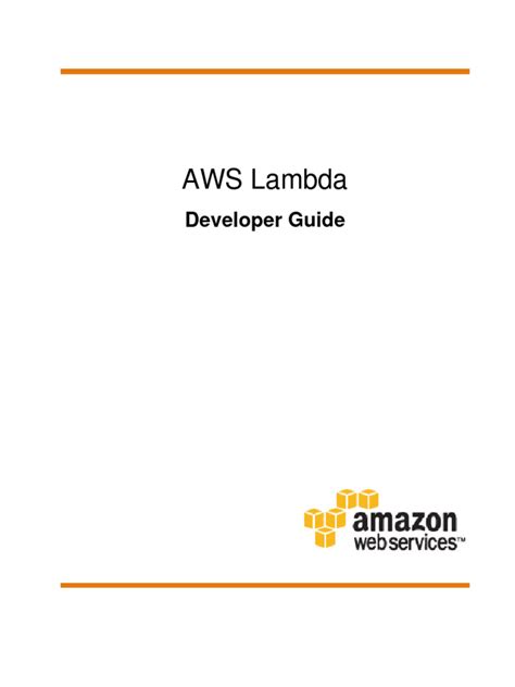 Aws Lambda Dg Pdf Amazon Web Services Eclipse Software