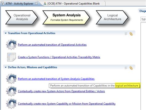 Transition Not Proposed At The Right Place In Activity Explorer · Issue