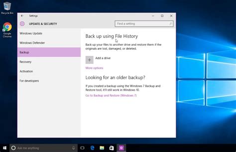 windows 10 s file history backup makes a return in latest insider