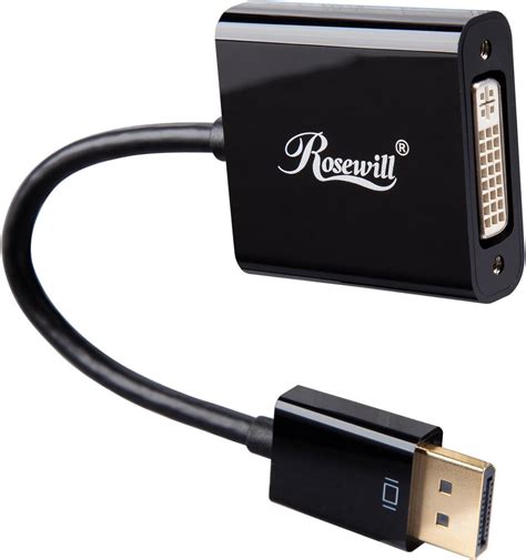 Rosewill Cl Ad Dp2dvi 6 Bk Dp Displayport To Dvi Video Adapter