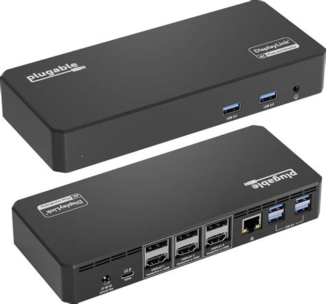 Plugable In USB C Triple Monitor Docking Station Triple K Displays With X HDMI Or X