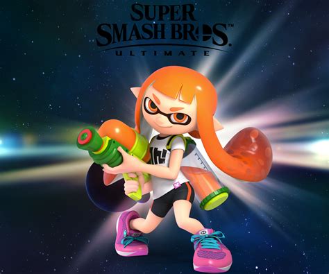 2nd Super Smash Bros Ultimate Main Inkling Girl By Daquanharrison24